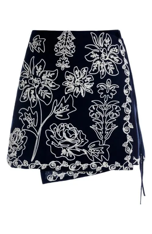 Agua Bendita Danina Batik Wrap Cover-up Skirt