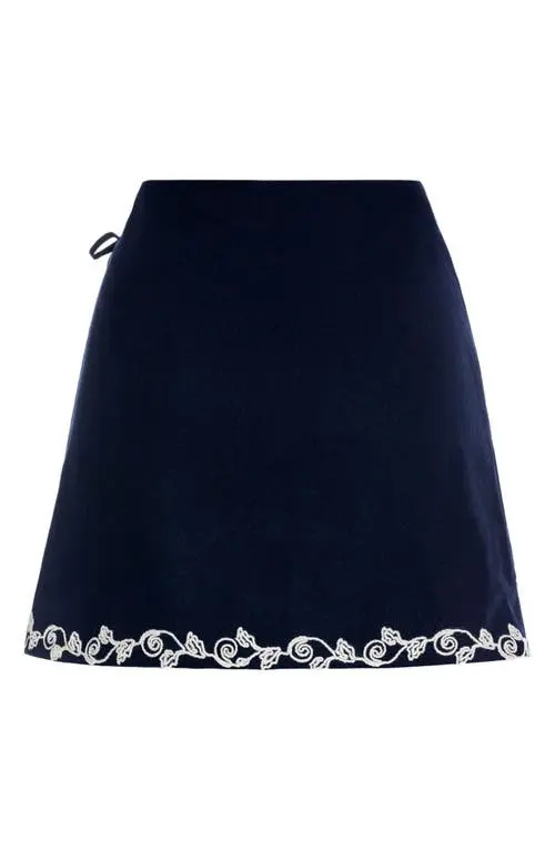 Agua Bendita Danina Batik Wrap Cover-up Skirt