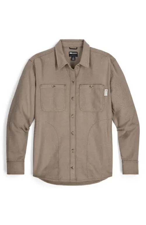 OUTDOOR RESEARCH Feedback Flannel Twill Overshirt - Sable