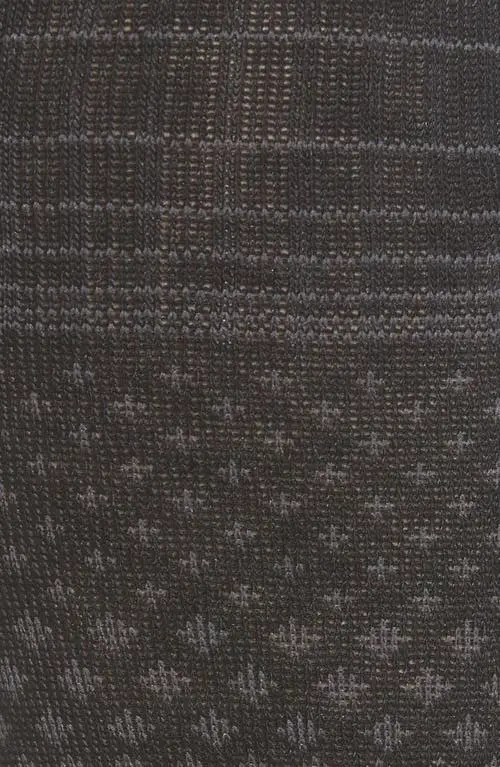 SOCKWELL Diamond Pattern Knee High Compression Socks - Black