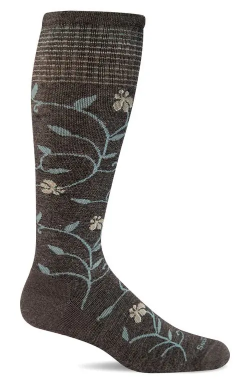 SOCKWELL Full Sun Wide Calf Compression Socks - Charcoal