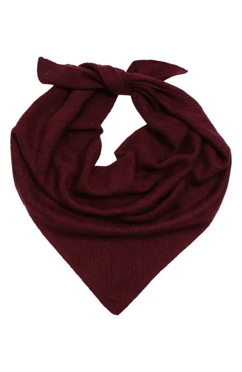 Ralph Lauren Chevron Knit Neckerchief - Dark Garnet