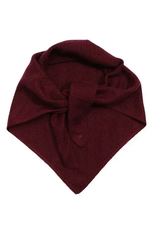 Ralph Lauren Chevron Knit Neckerchief - Dark Garnet