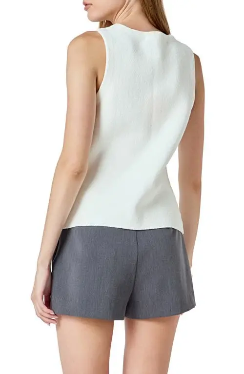 Endless Rose Cotton Blend Knit Vest