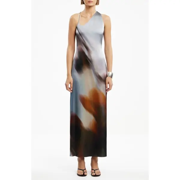 Significant Other Sora Stretch Satin Maxi Dress