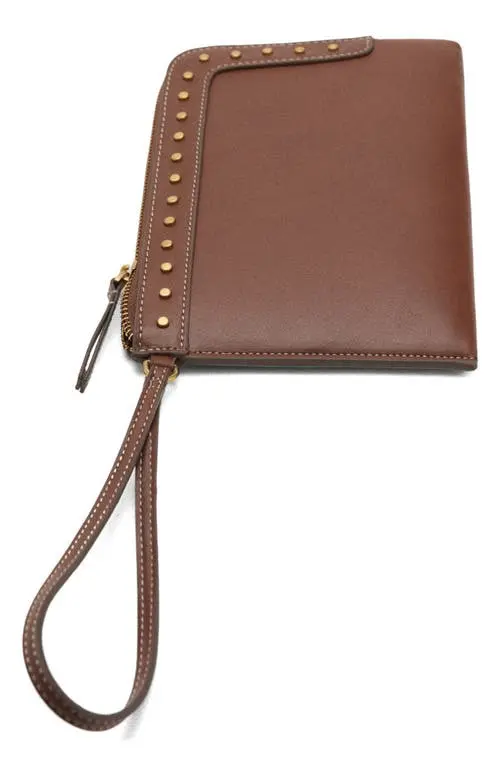 Mango Studded Faux Wristlet