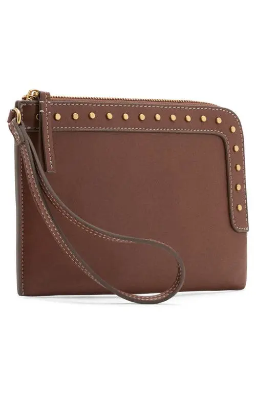 Mango Studded Faux Wristlet