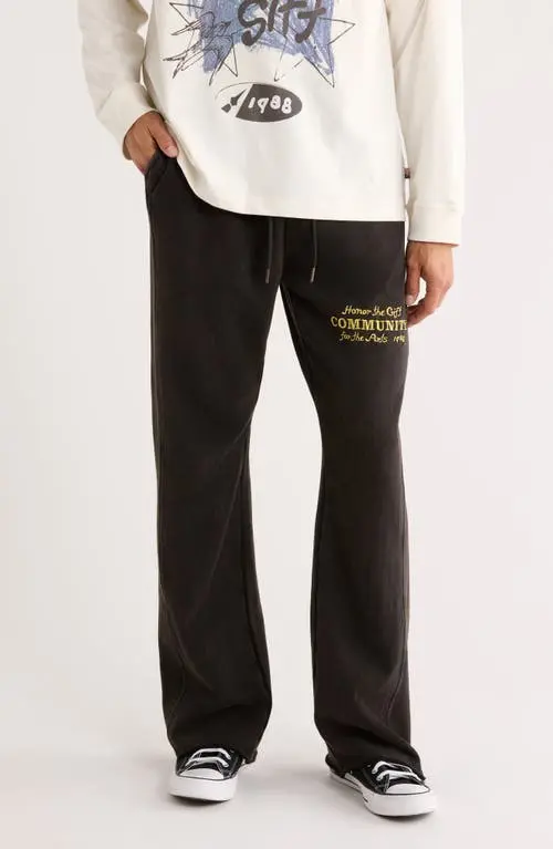 HONOR THE GIFT Embroidered Flare Leg Sweatpants