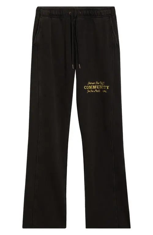 HONOR THE GIFT Embroidered Flare Leg Sweatpants