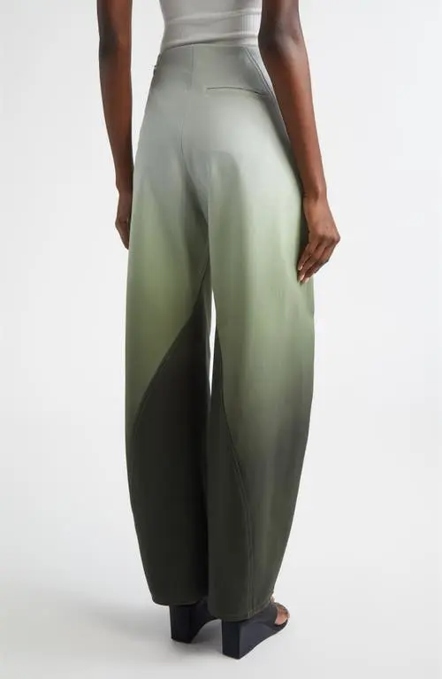 Alaïa Gradient Twisted Seam Round Trousers
