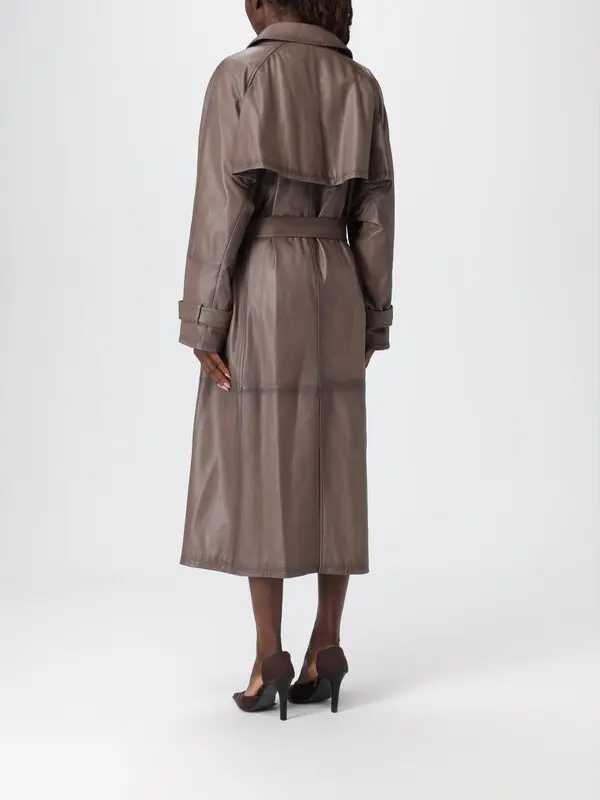 Emporio Armani Leather Trench Coat