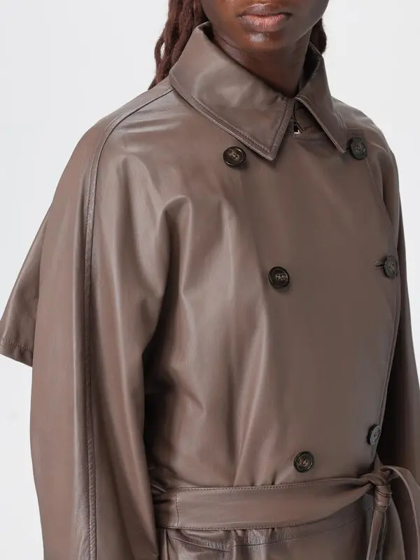 Emporio Armani Leather Trench Coat