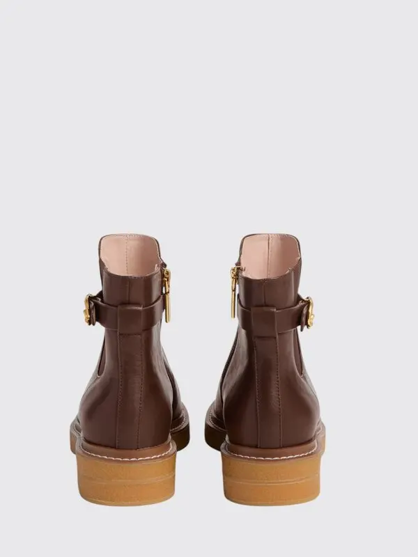 COCCINELLE Buckled Ankle Boots - Brown