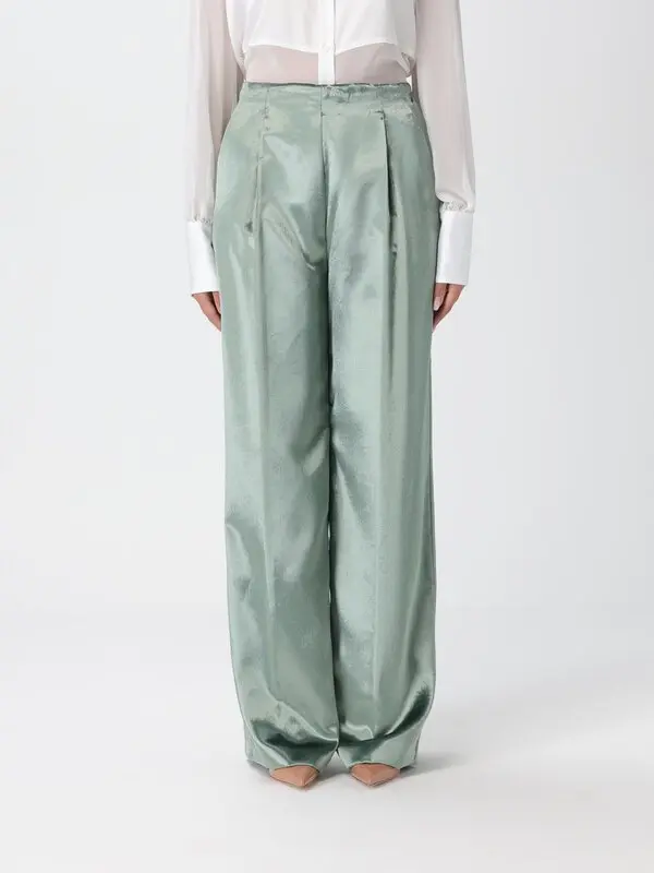Alberta Ferretti Wide Leg Tailored Pants - Green