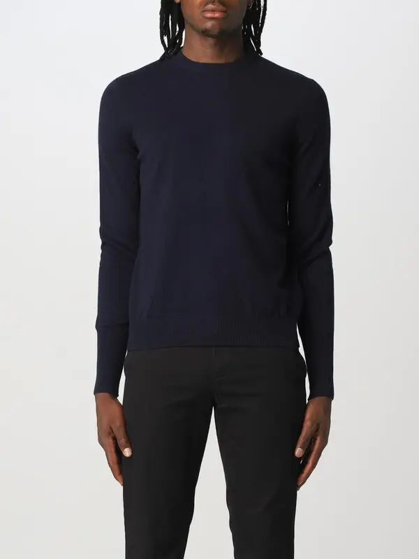 BALLANTYNE Crew Neck Pullover - Navy