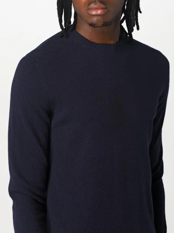 BALLANTYNE Crew Neck Pullover - Navy