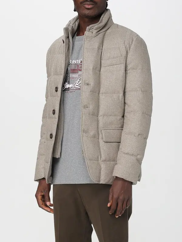 FAY Quilted Jacket - Brown