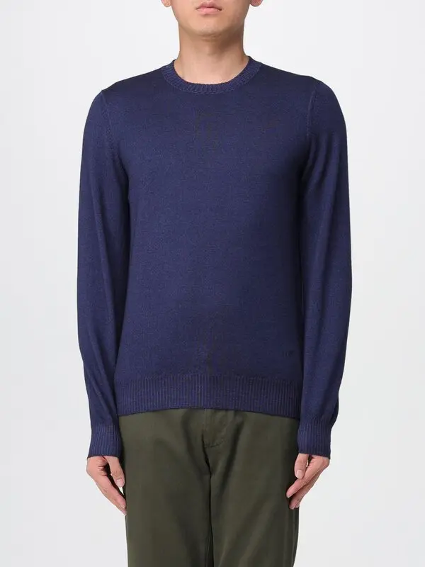 FAY Crew Neck Pullover - Blue