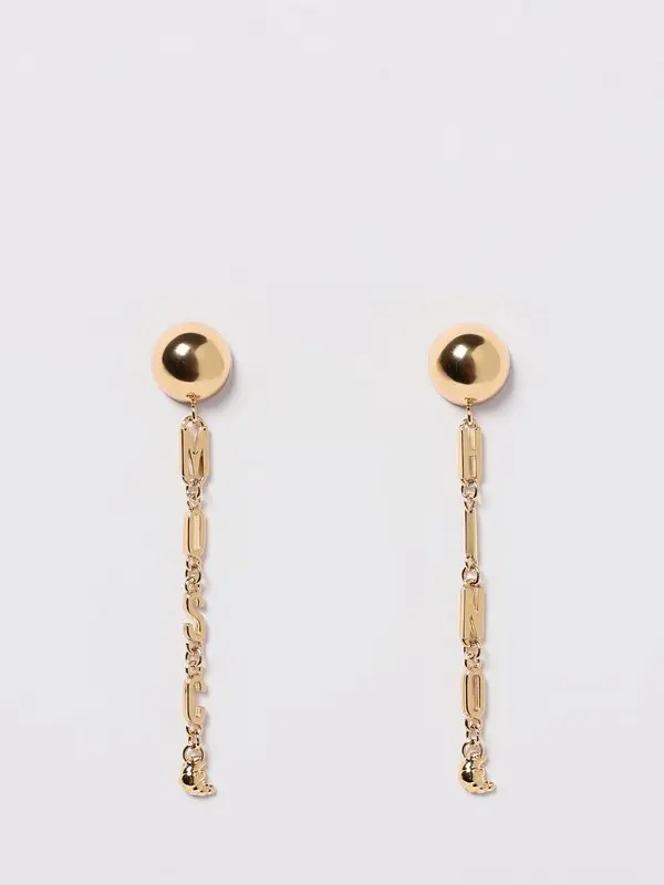 Moschino Jewel" Drop Earrings - Gold