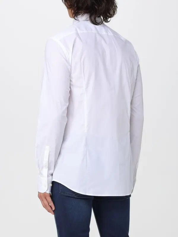 BOSS Elegant Slim Fit Dress Shirt In Cotton Poplin With French Collar - White