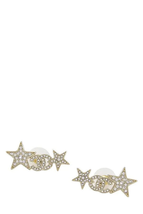 Chanel Crystal Star Earrings