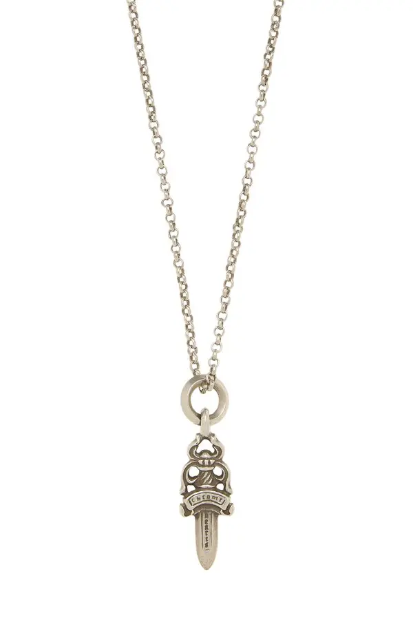 Chrome Hearts Sterling Dagger Pendant Necklace