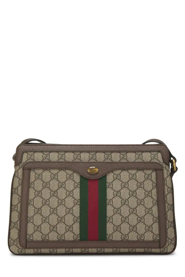 Gucci Gg Supreme Web Messenger - Beige