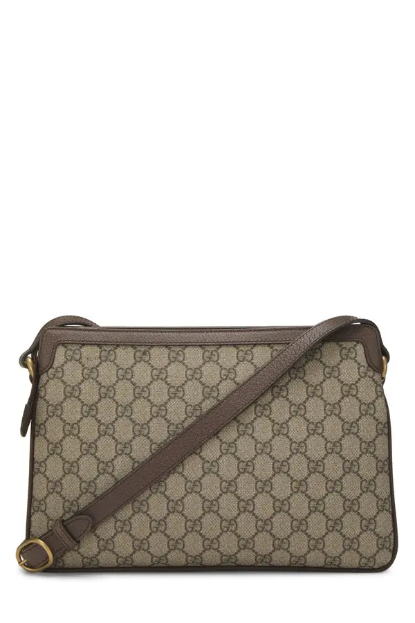 Gucci Gg Supreme Web Messenger - Beige