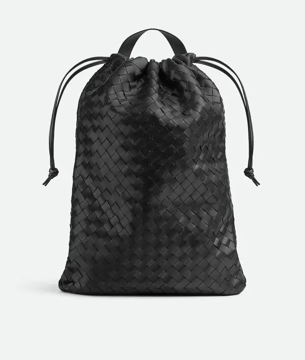 BOTTEGA  VENETA Intrecciato Trail Backpack - Black