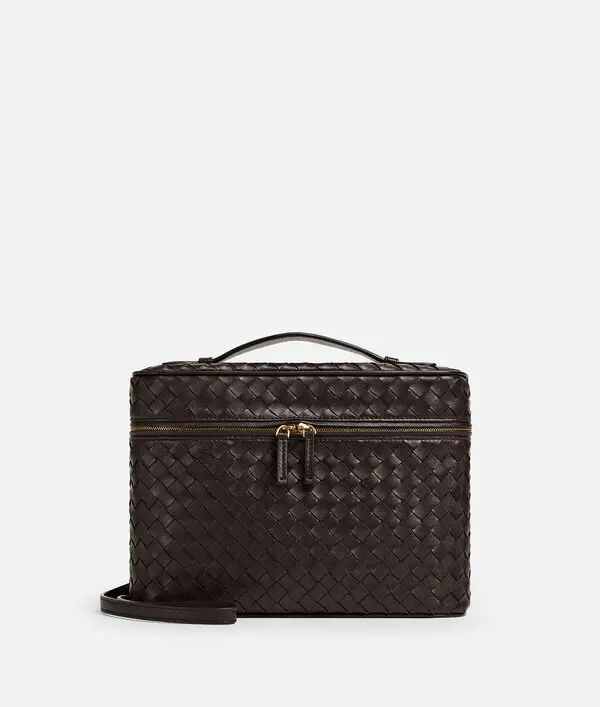 Bottega Veneta Intrecciato Leather Vanity Case - Fondant