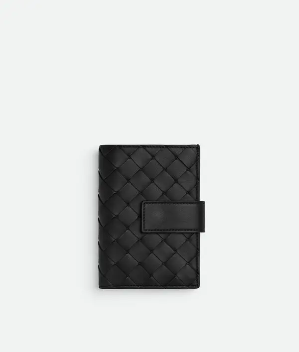 Bottega Veneta Tag Passport Case - Black