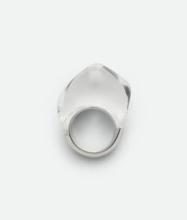 Bottega Veneta Resin And Sterling Silver Ring