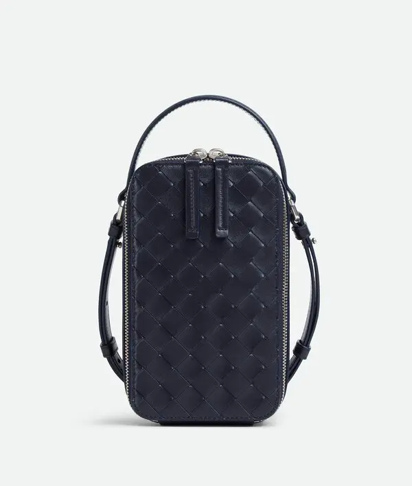 BOTTEGA  VENETA Bottega Veneta Intrecciato Phone Pouch - Nocturnal
