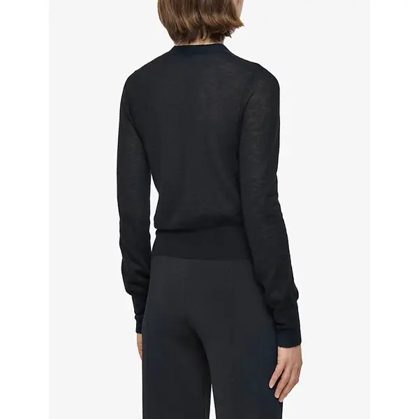 JOSEPH Cashair V-neck Cashmere Cardigan - Black