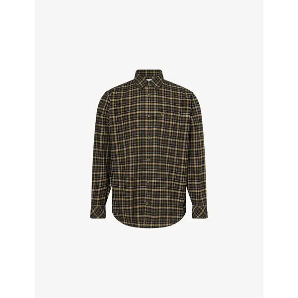 Carhartt Work In Progress Wildmark Check-pattern Cotton Shirt - Widmark Check, Cypress