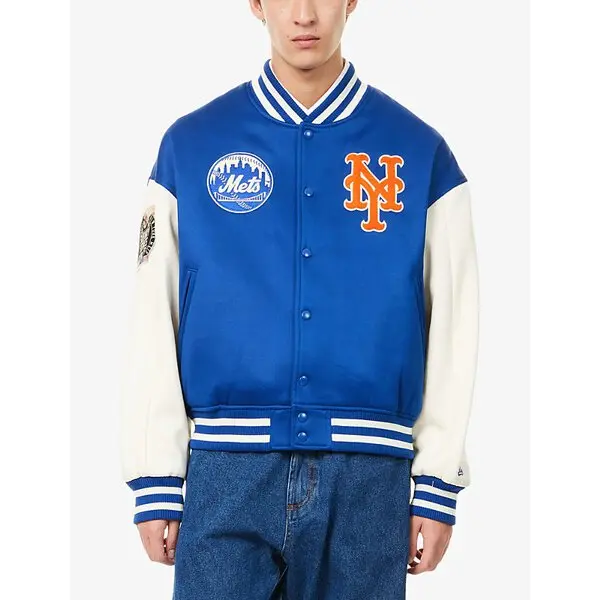 New Era Mlb New York Mets Jersey Bomber Jacket