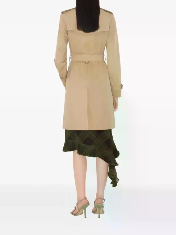 Burberry Belted Double-breasted Trench Coat - Neutrals