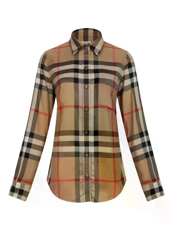Burberry Checked Cotton Shirt