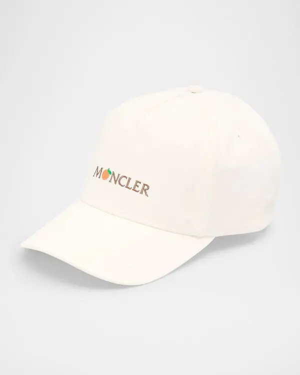 Moncler Embroidered Baseball Cap - White
