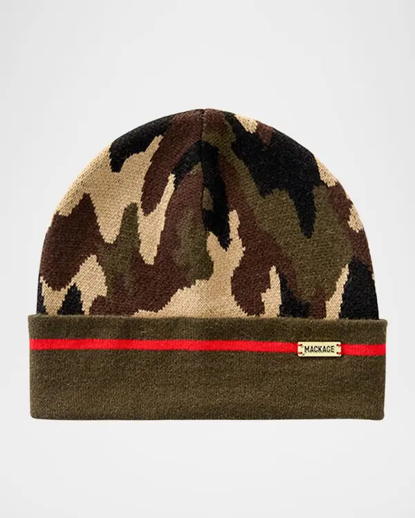 Mackage Kiko Camouflage Knit Beanie - Camoprint