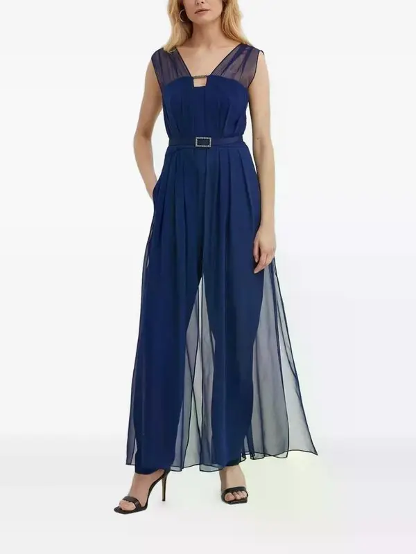 Luisa Spagnoli Embellished Jumpsuit - Blue