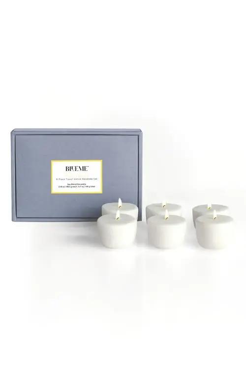 BLUEME 6-piece Travel Votive Wax Refill Set - Happiness