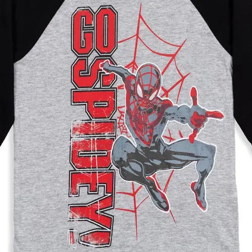 MARVEL 2-pack Long Sleeve T-shirts - Miles Morales Gray Gray
