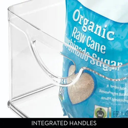IDESIGN Stackable Pantry Storage Bin For Cabinets Or Fridge, Set Of 2