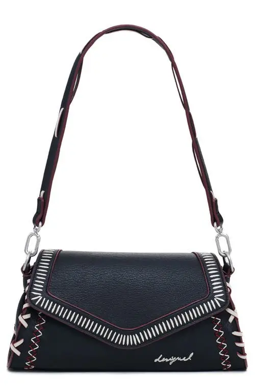 Desigual Faux Leather Shoulder Bag - Black
