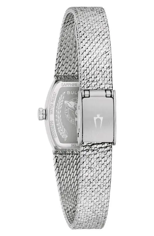 Bulova Goddess Of Time Sodalite Mesh Strap Tonneau Watch
