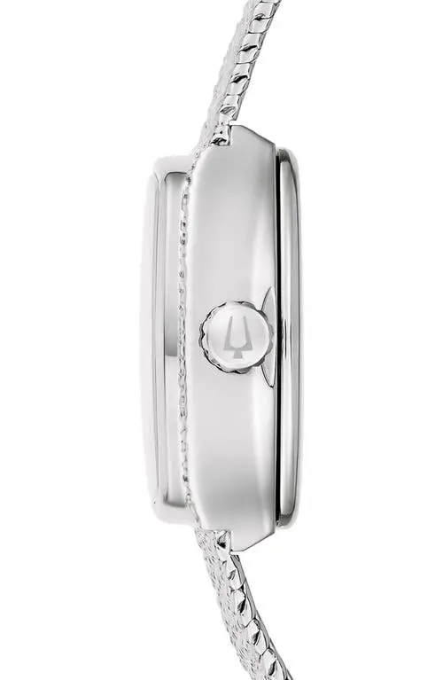 Bulova Goddess Of Time Sodalite Mesh Strap Tonneau Watch