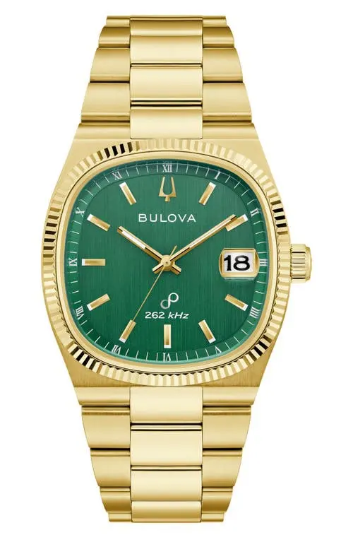 Bulova Super Seville Goldtone Bracelet Watch - Goldone