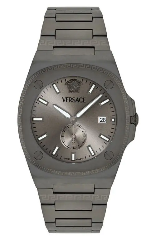 Versace Tolomeo Bracelet Watch - Gunmetal