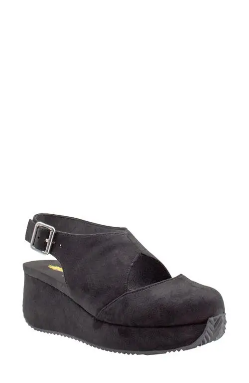 VOLATILE Aurora Platform Wedge Sandal - Black